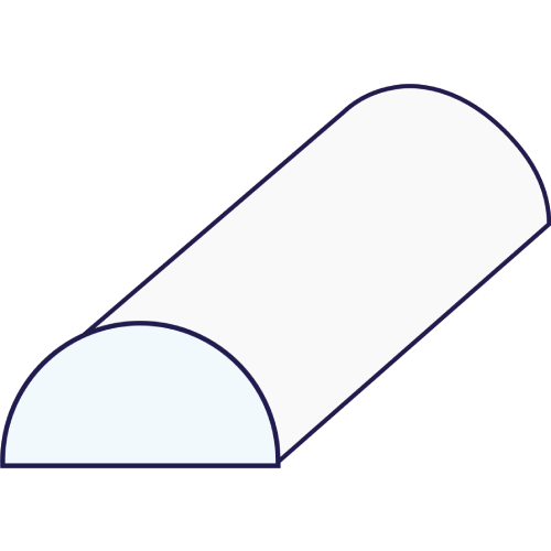 Semi-Circle Bolster Foam Cushions | Cut to Size | Foam Toronto